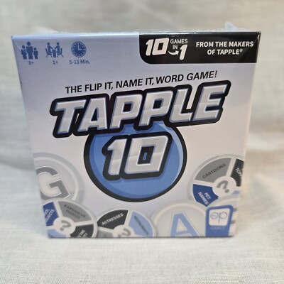 Tapple 10 Card Game Ten Ways To Play- Flip It, Name It Word Game ...