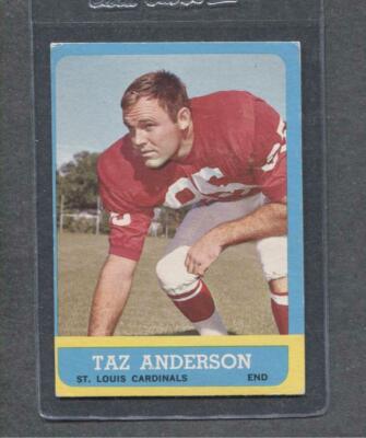 1963 Topps Football #151 Taz Anderson RC (Cardinals) Vg-Ex A1 | eBay