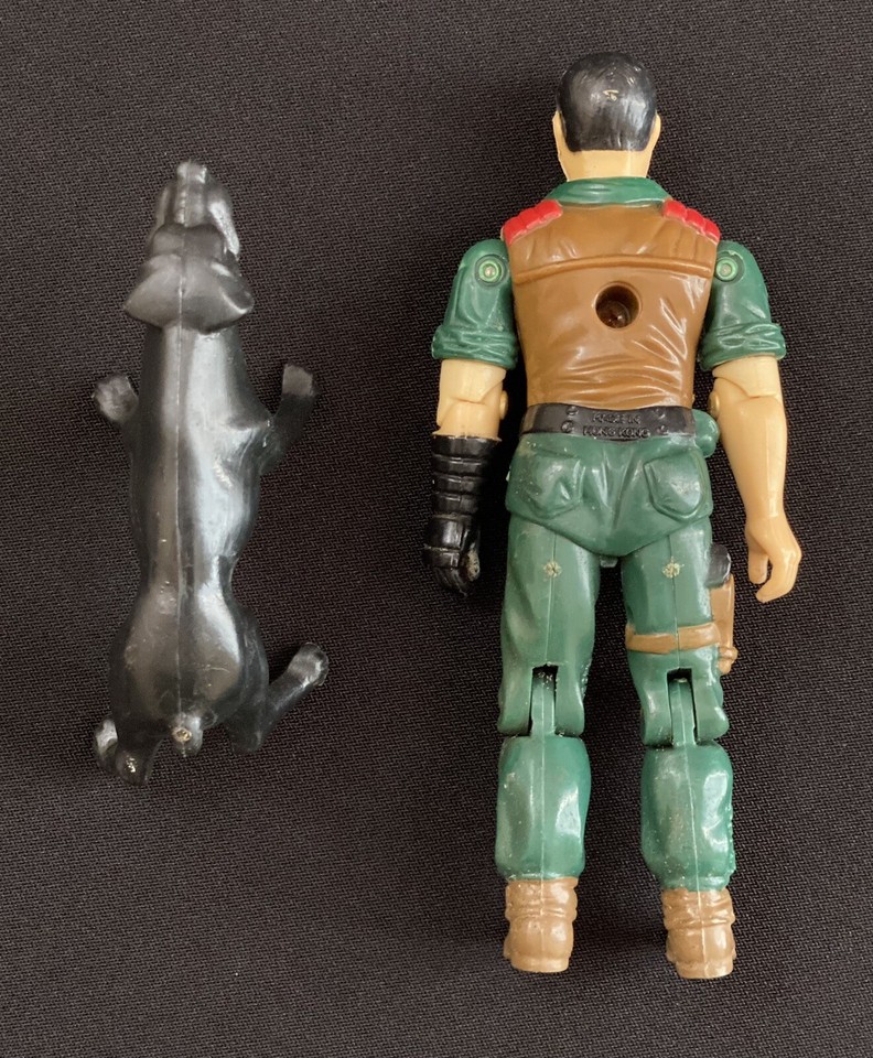 GI JOE HASBRO ACTION FIGURE JOE MUTT THE DOG HANDLER W/ JUNKYARD 1984 ...