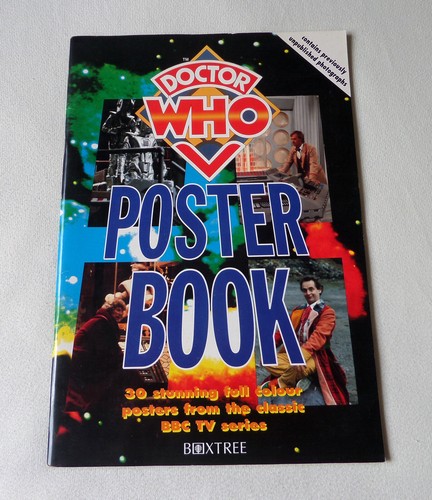 Doctor Who Poster Book Large Paperback Adrian Rigelsford Boxtree 1995 ...