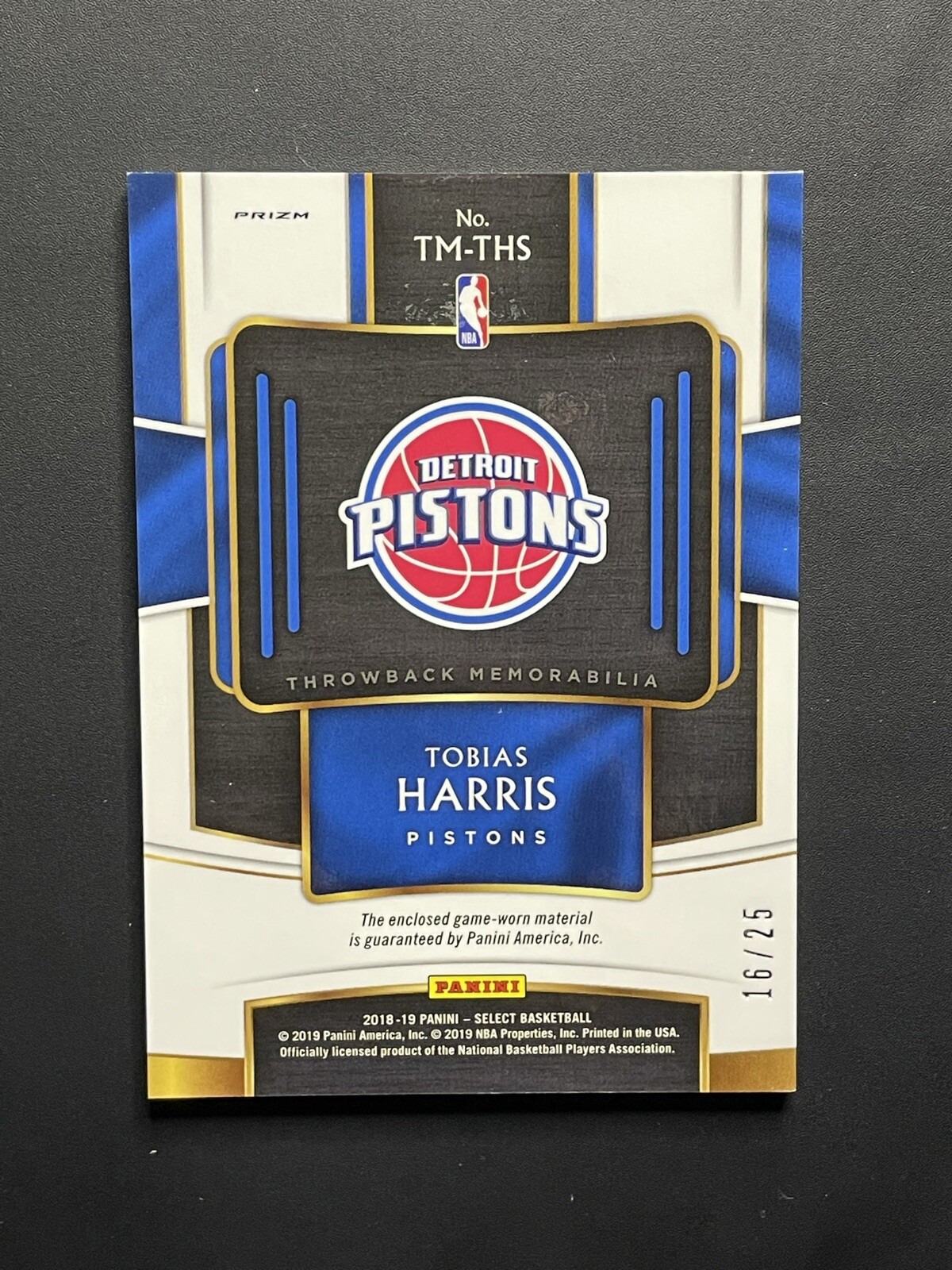 TOBIAS HARRIS 2018 SELECT TIE DYE 3 COLOR JERSEY/25 | eBay