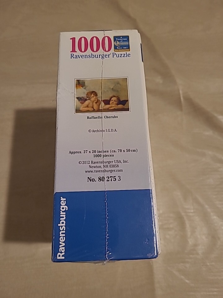 Raffaello: Cherubs Puzzle Ravensburger Raphael Two Gazing Angels 1000 ...