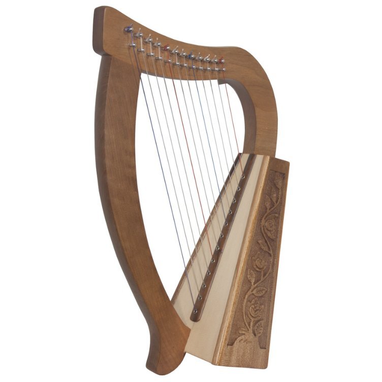 Mid-East HPBYW Roosebeck Walnut Baby Harp 12-String, Walnut OPEN BOX | eBay
