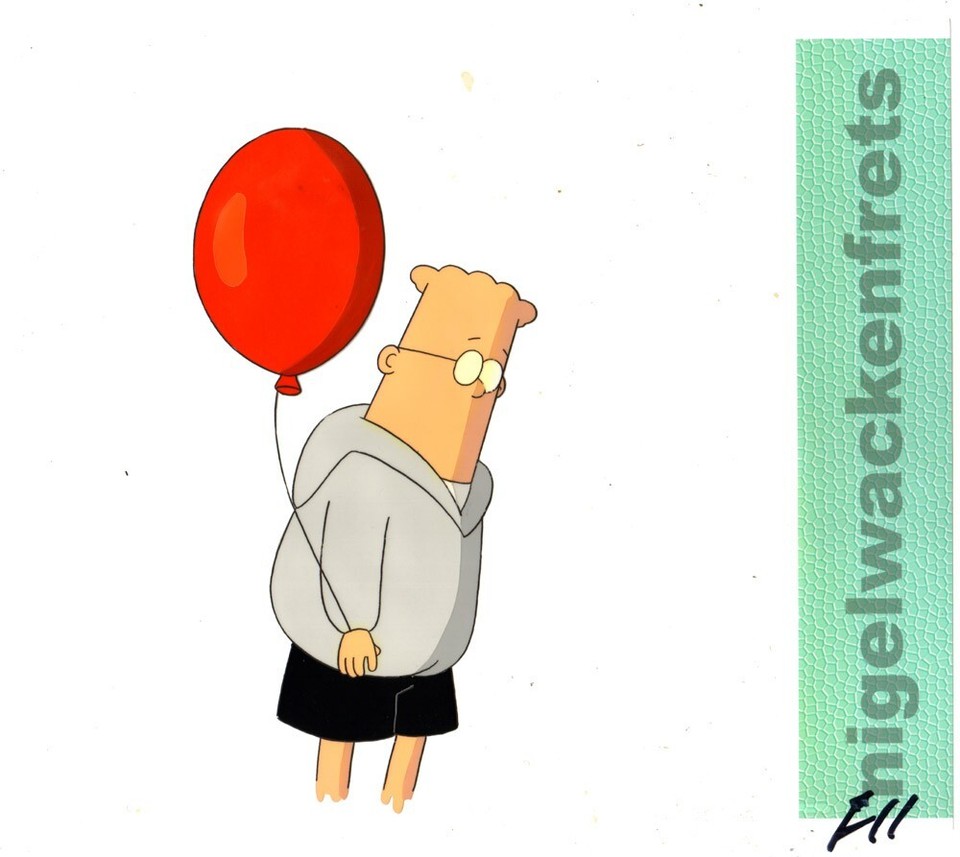Original DILBERT Animation 3 Cels: DILBERT as "Little Dil" Lost in the ...