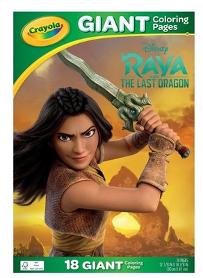 3 pack, Raya and the Last Dragon Giant Coloring Pages - Crayola - 18 ...