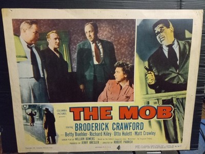Lobby Card 1951 THE MOB Broderick Crawford Betty Buehler waterfront ...