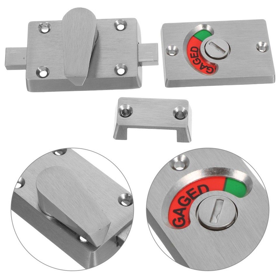 Privacy Door Indicator Lock Toilet Bathroom Bolt Commercial Restroom ...