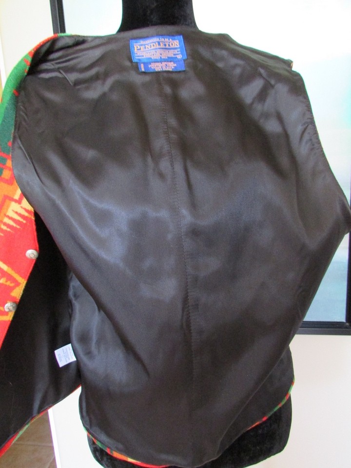 VTG Pendleton High Grade Western Southwestern Native American Vest Made ...