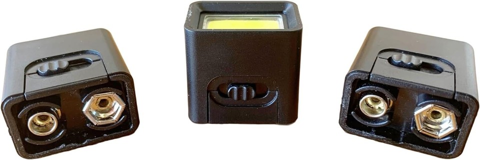 3PCS LED Handheld Mini Flashlight 9 Volt Bright Torch Camping Bicycle ...