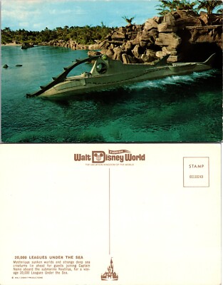Submarine Ride 20000 Leagues Walt Disney World Florida Postcard | eBay