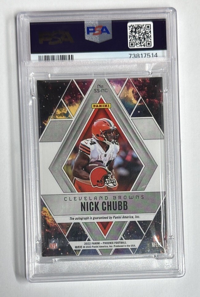 2022 Panini Phoenix Star Signs Nick Chubb Auto PSA GEM MT 10 | eBay