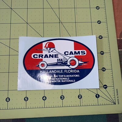 CRANE CAMS 1961 Nationals 1962 Winter Nationals Vinyl Decal Sticker | eBay