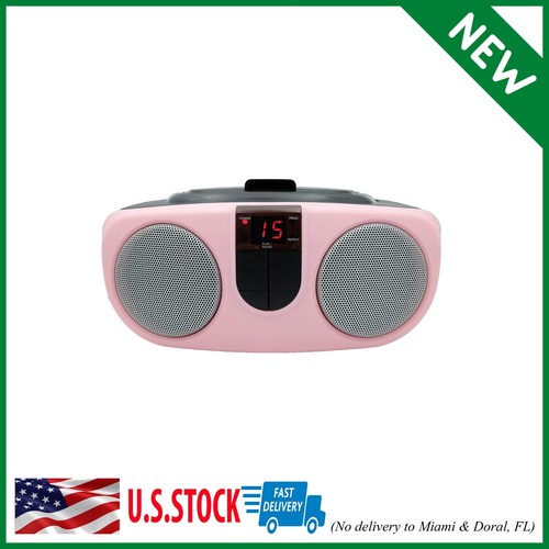 PROSCAN SRCD243 Portable CD Player with AM/FM Radio, Boombox (Pink) | eBay