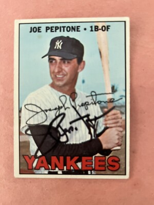 1967 Topps #340 New York Yankees Joe Pepitone Autograph. | eBay