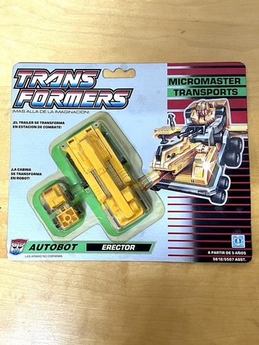 Transformers G1 ERECTOR Autobot Spain 1990 Micromaster Sealed | eBay