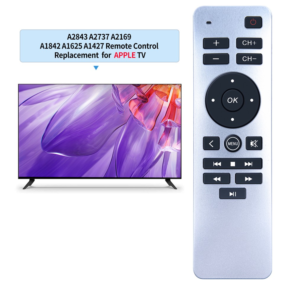 Remote Control For Apple TV 2nd 3rd 4th Generation 4K HD A2169 A1842 ...