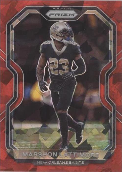 2020 Panini Prizm - Marshon Lattimore #251 Red Ice Prizm for sale ...