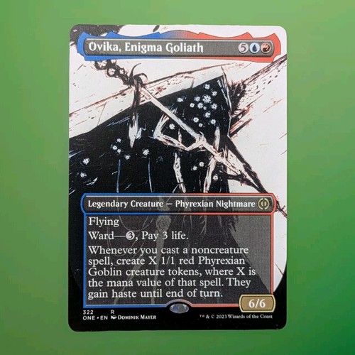 Ovika, Enigma Goliath *Showcase Alt Art* Phyrexian Nightmare, All Will ...