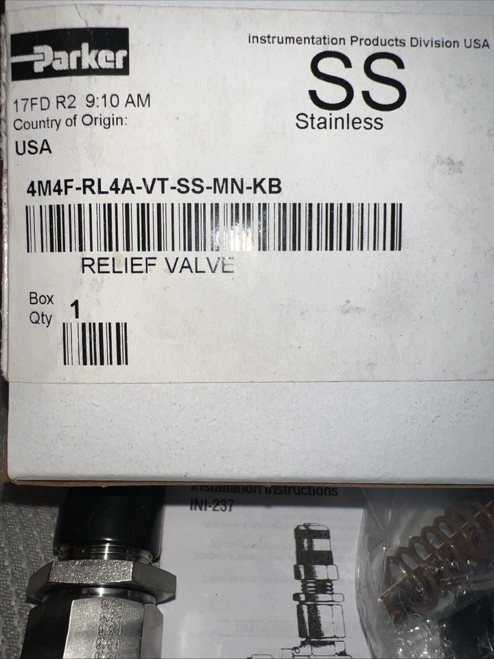 PARKER 4M4F-RL4A-VT-SS-MN-KB | eBay