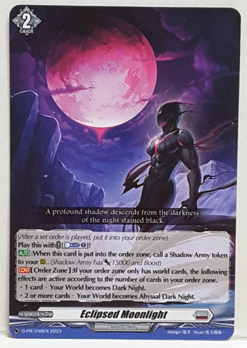 Bushiroad Cardfight Vanguard Eclipsed Moonlight D-PR/246EN Brandt Gate ...