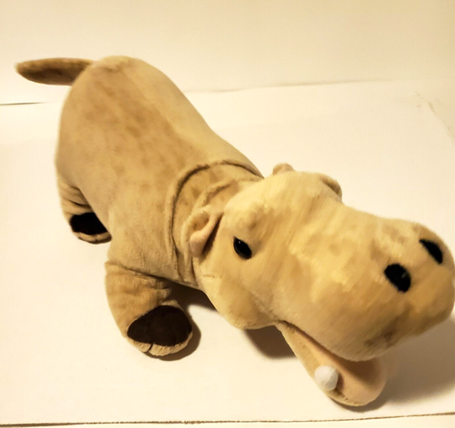 A Kellytoy Hippopotamus Plush Stuffed Animal Realistic Look Zoo Mammal ...