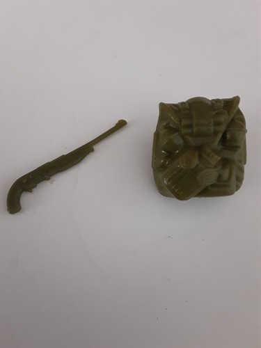 Gi Joe Cobra 1985 Flint accessory lot: shotgun and backpack ORIGINAL NO ...