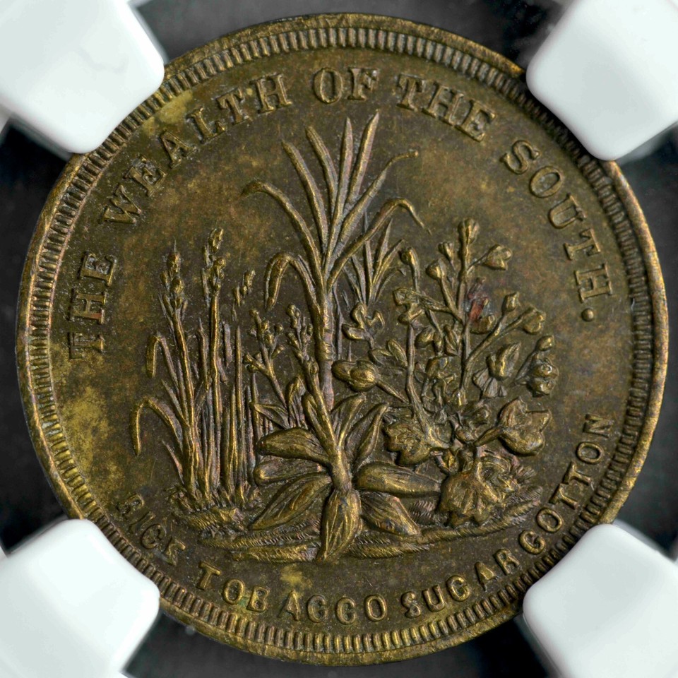 1860 Patriotic Civil War Token 511/516b NGC AU58 No Submission to the ...