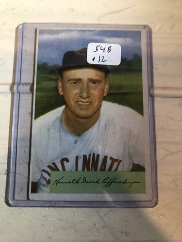 Ken Raffensberger Cincinnati Redlegs 1954 Bowman Baseball Card #92 | eBay