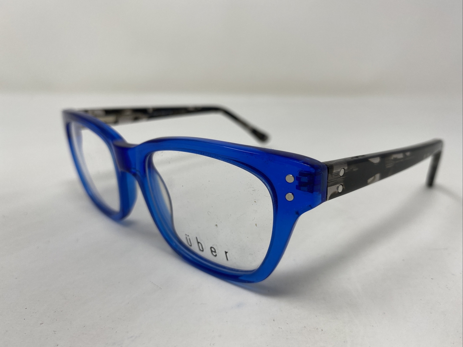 Über AUSTIAN Blue/Demi Black 46-17-130 Plastic Full Rim Eyeglasses ...