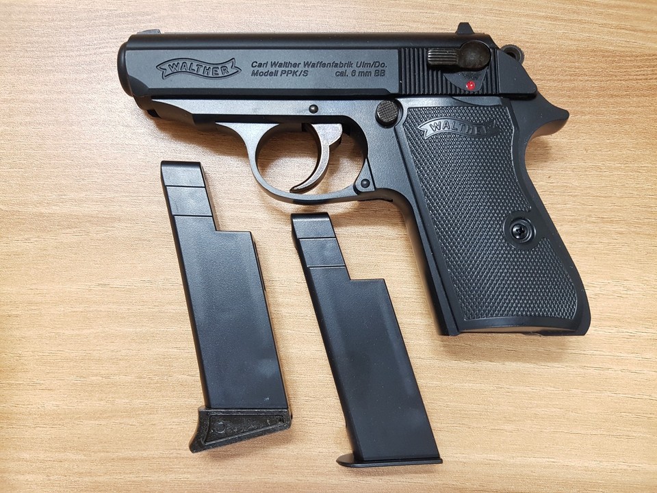 Metal Slide PPK/s Spring Powered 6mm Toy by Acro Model | eBay