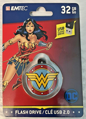 Emtec Wonder Woman Justice League USB 32 GB Flash Drive Keychain DC New ...