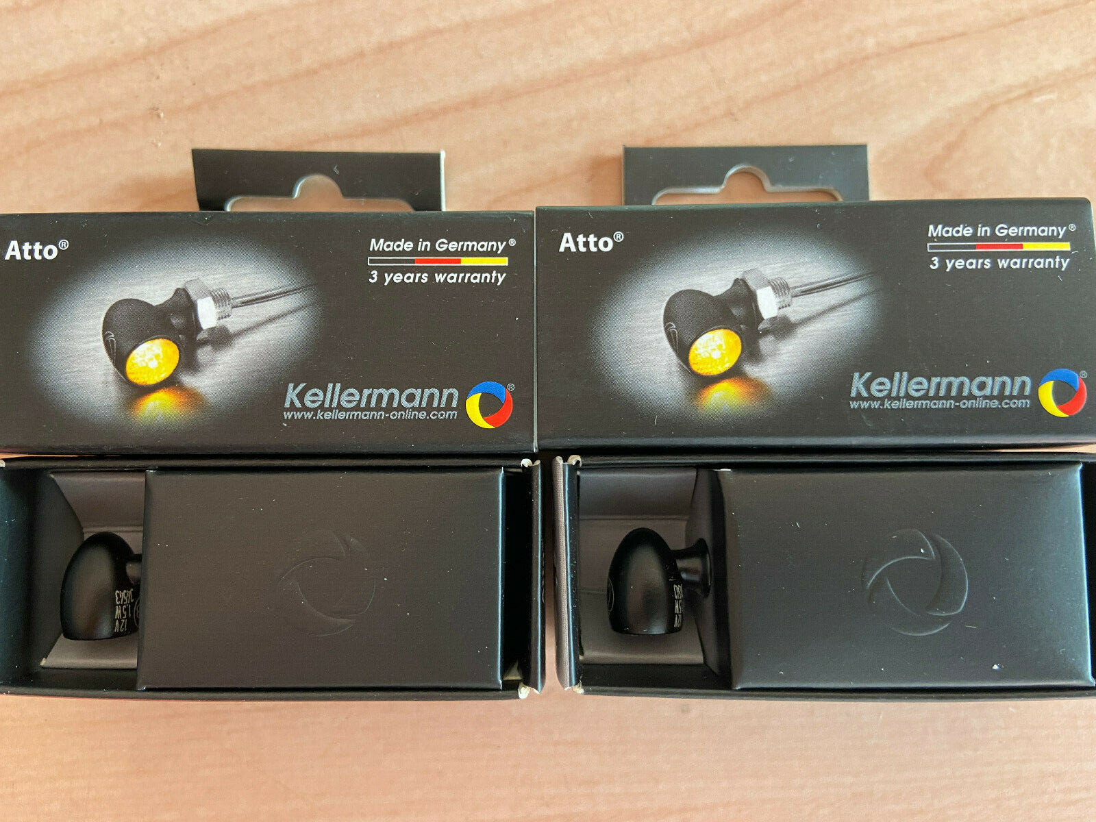 2x Kellermann Blinker Atto Blinkleuchte schwarz Nr. 152.200 vorne oder hinten 4052004151260| eBay
