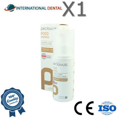 Ruck Peclavus PODO Diabetic Foot Spray Silver 150ml Vegan Antibacterial ...
