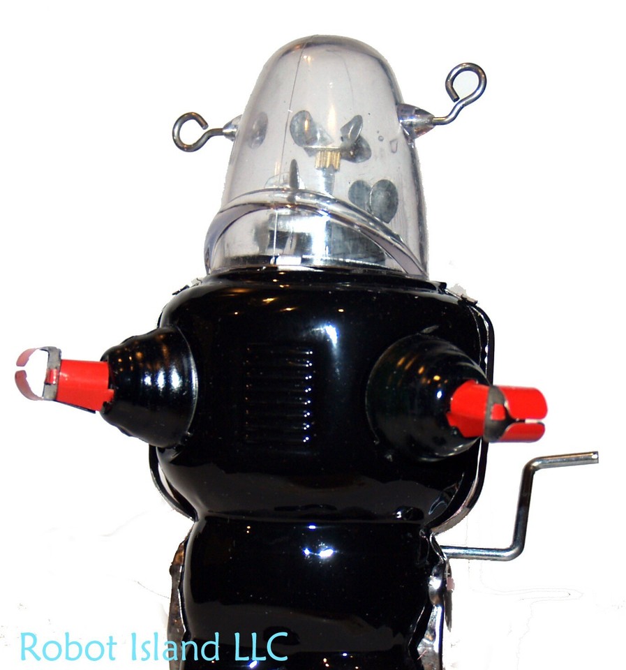 SPACE TROOPER TIN Crank Windup ROBBY THE ROBOT FORBIDDEN PLANET RETRO ...