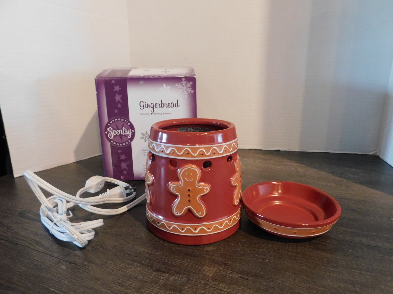 Scentsy Gingerbread Full Size Warmer Retired Holiday Christmas ...