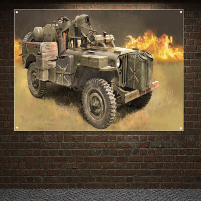 Armored Vehicle Banners Flag WW II GER Wehrmacht Panzer Military Poster ...