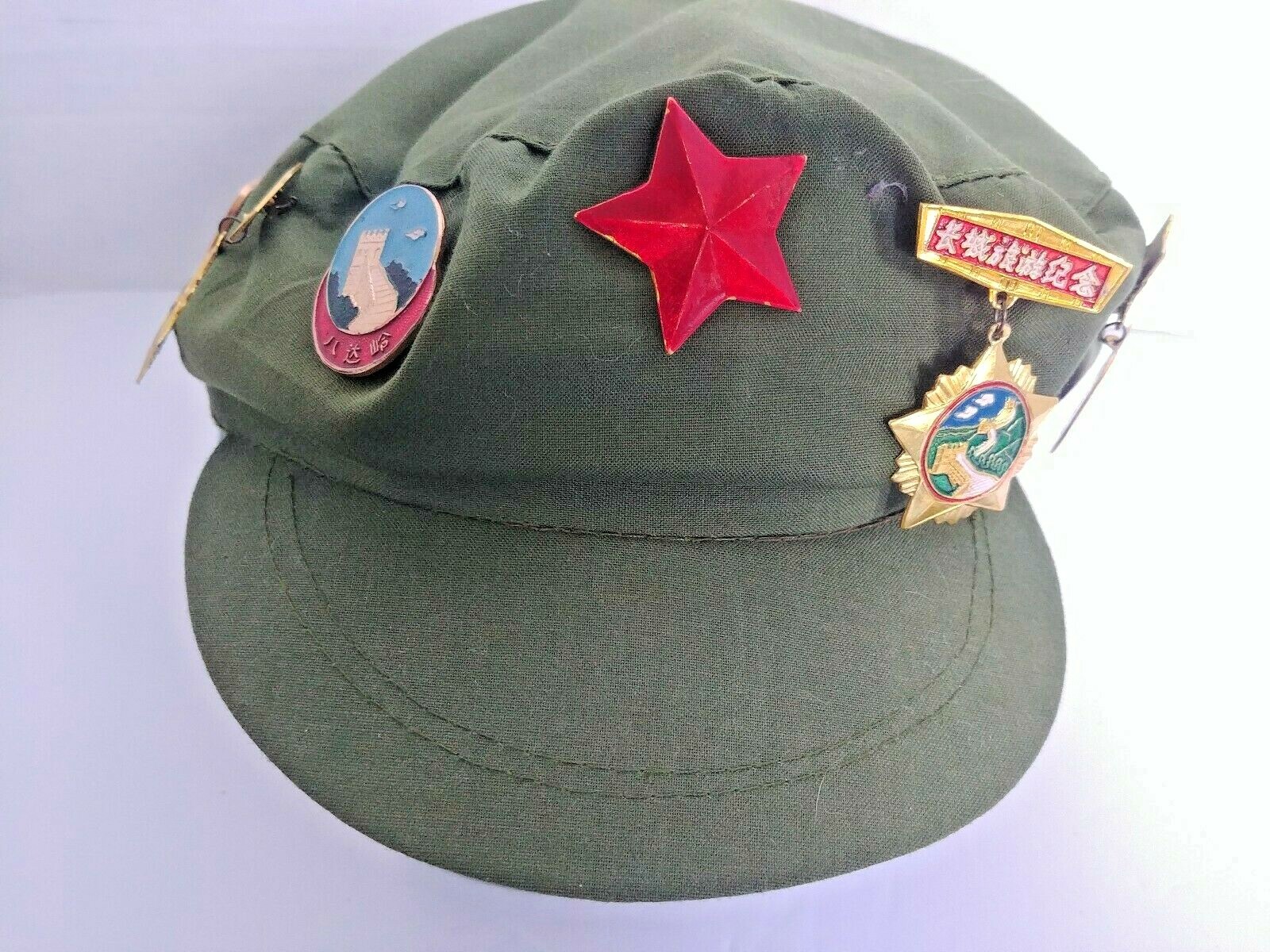 Chineese Beret With Red Star And Medals 'small size' | eBay