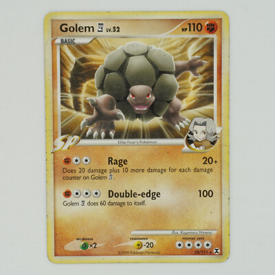 Golem 23/111 Rare Platinum: Rising Rivals Pokemon Card | eBay