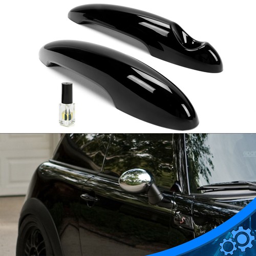 Door Handle Cover GLOSS BLACK 2x for MINI Cooper S R50 R52 R53 R55 R56 ...