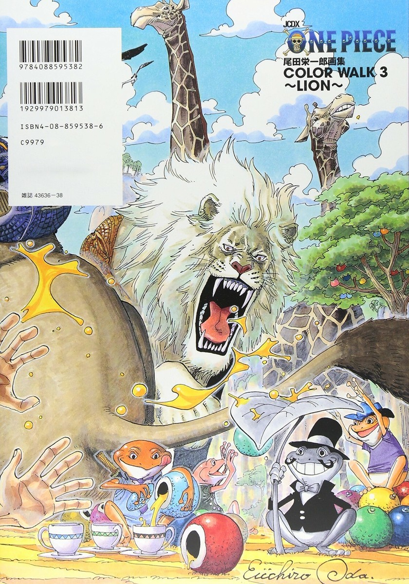 One Piece Color Walk 3 Lion Art Book By Eiichiro Oda Ebay
