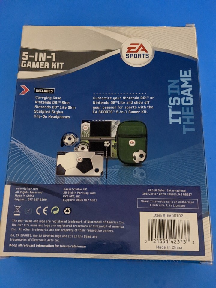 EA Sports Soccer 5-in-1 Gamer Kit for Nintendo DSi DS Lite [New ...