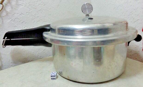 vtg MIRRO Aluminum Pressure Cooker Canning Pot 6qt 396 with gasket and ...