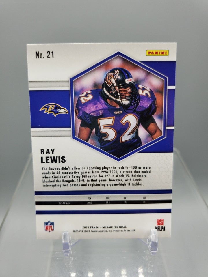 2021 Panini Mosaic Football #21 Ray Lewis Card | eBay
