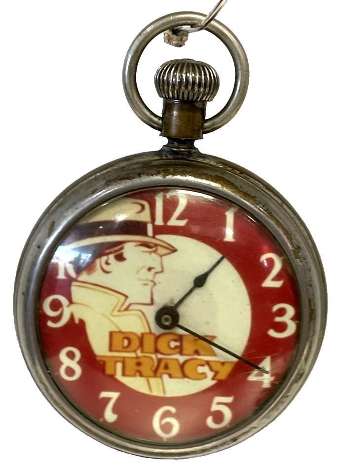 VINTAGE COMICS DICK TRACY REGULATOR POCKET WATCH POCKET... | eBay