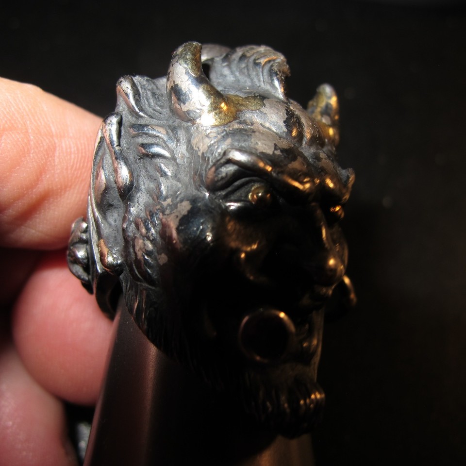 ~JOLLY REBELS~ Devil Ring Sterling Silver & 18kt Gold Melted Overlay ...
