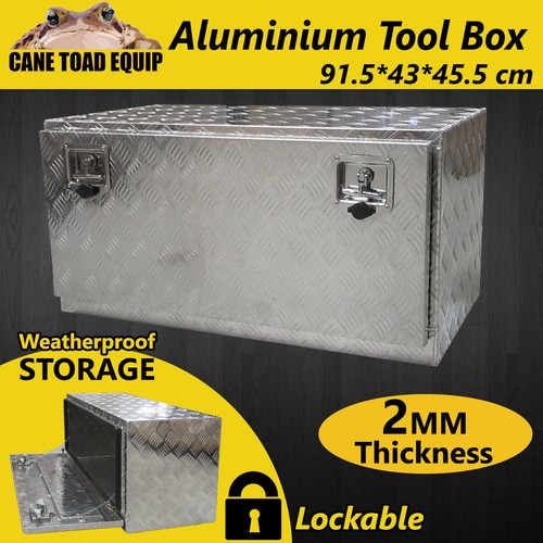 Tool Box Aluminium Tool Storage Large w Lock UTE Trailer Truck Heavy ...