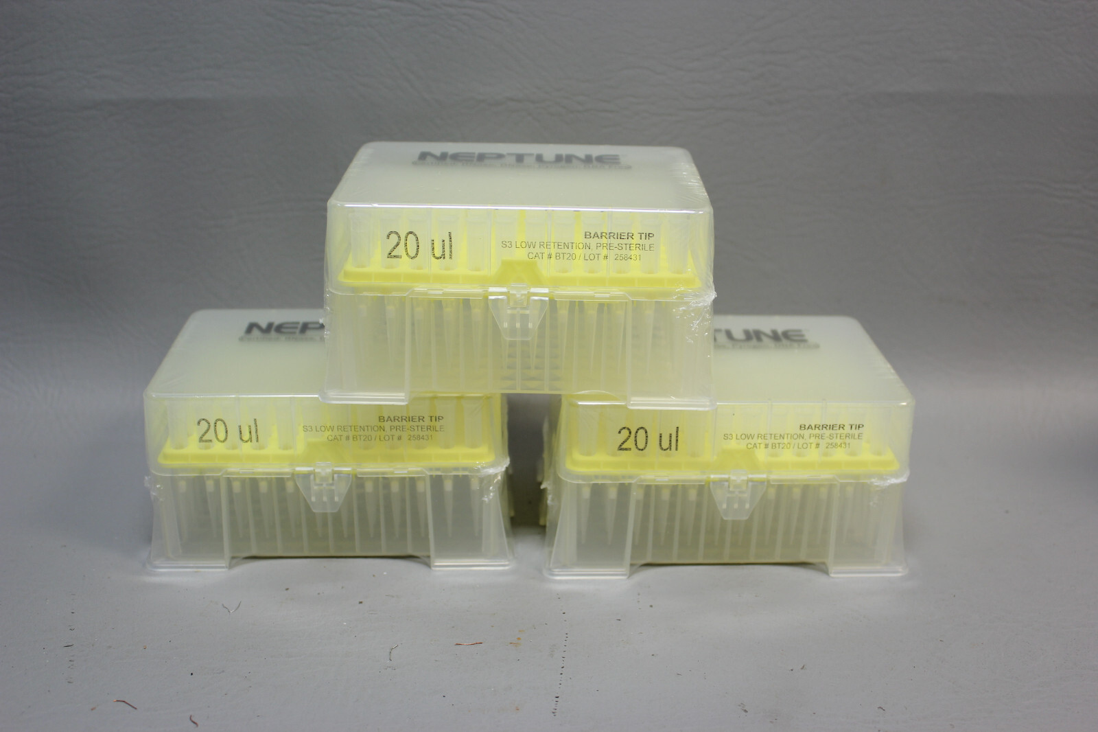 LOT OF 3 NEPTUNE BARRIER TIPS 20UL BT20 LOW RETENTION PRE-STERILE | eBay
