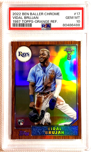 PSA 10 BEN BALLER 2022 VIDAL BRUJAN RC /25 TOPPS CHROME ORANGE ...