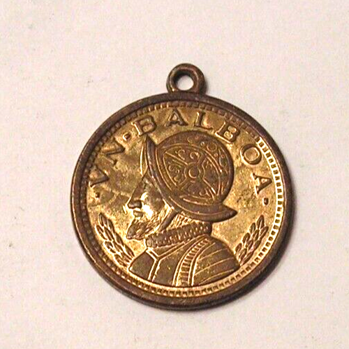 VN Balboa (Vasco Nunez) Necklace Pendant Panama Repro Coin Bracelet ...
