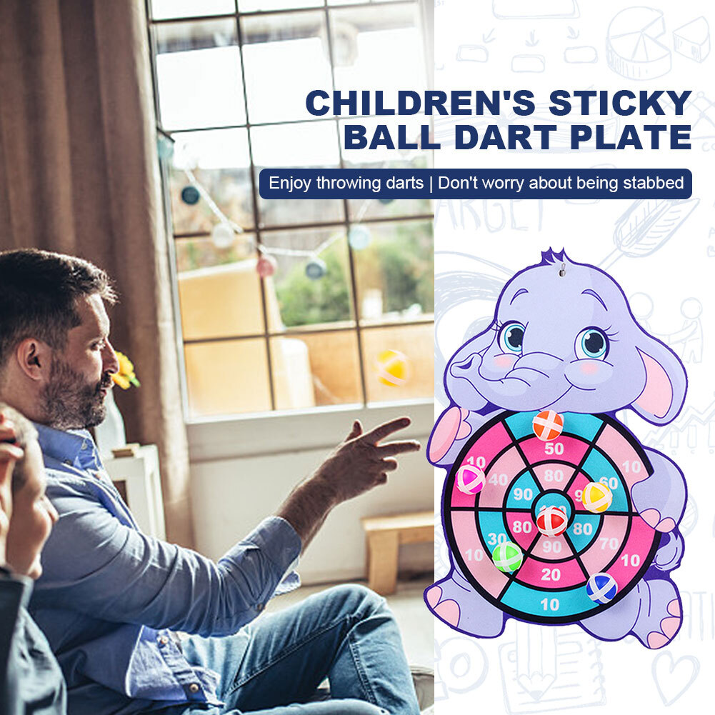 Cartoon Dart Board Sticky Ball Safe with Hook for Preschool Gifts ...